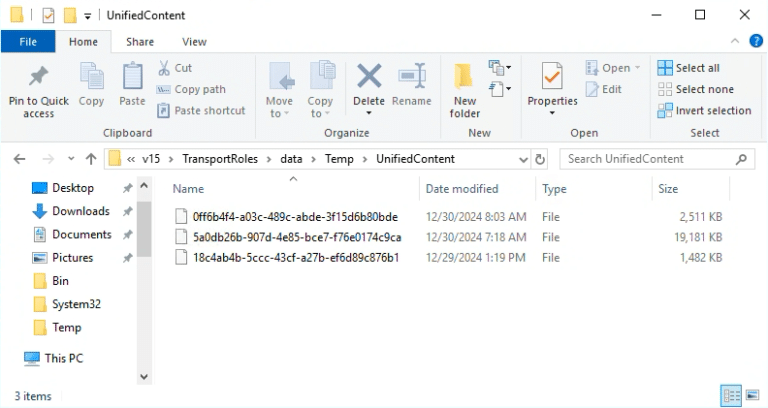 Preventing Exchange UnifiedContent Folder From Consuming Excessive Disk Space - Tweak